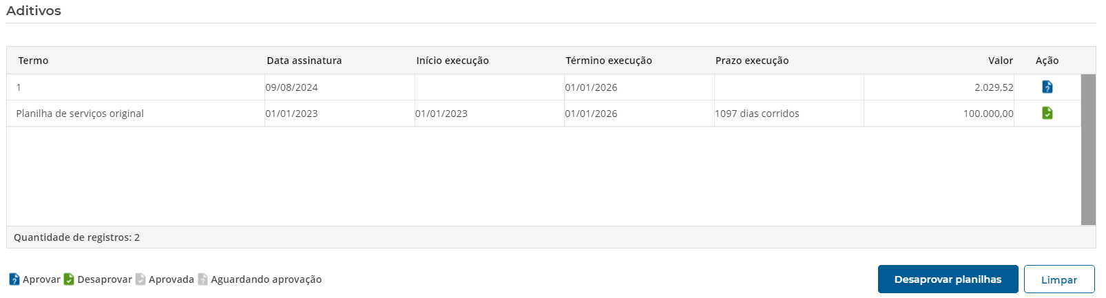 Criação de um aditivo: roteiro completo – Obras.gov | Sistema Licenciado